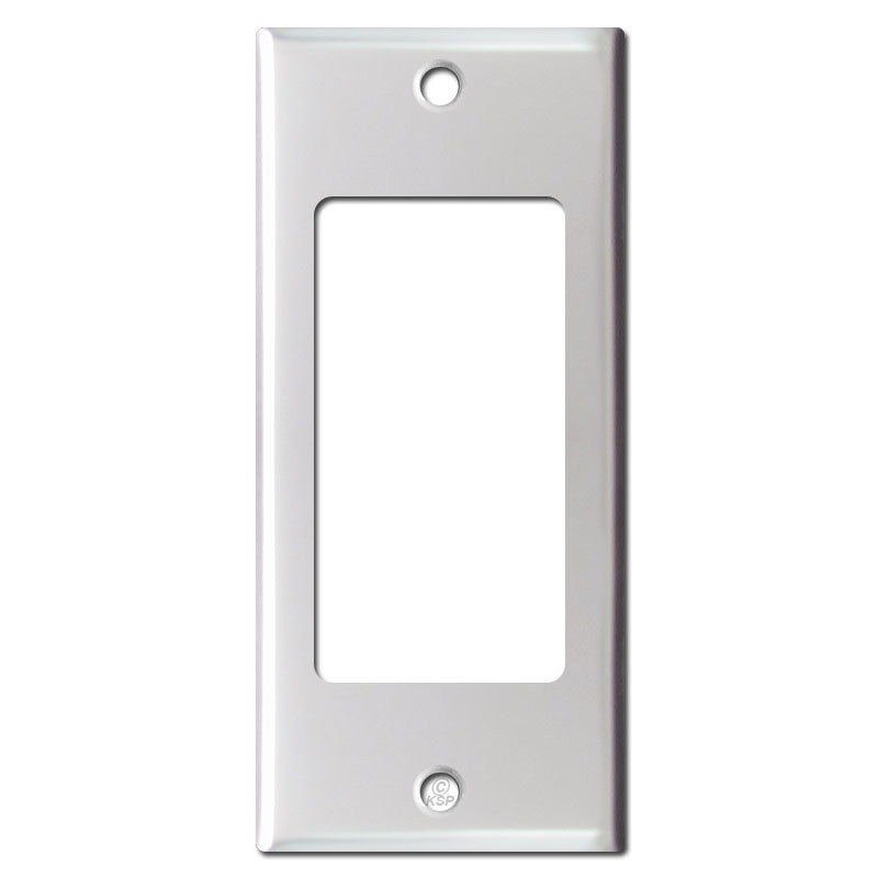 Brushed Aluminum Decora Rocker Switch Plates - Made in USA