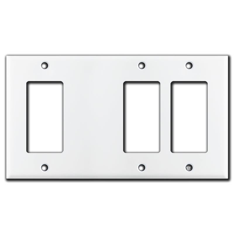 White Decora to Blank Switch Plate Adapter | Kyle Switch Plates