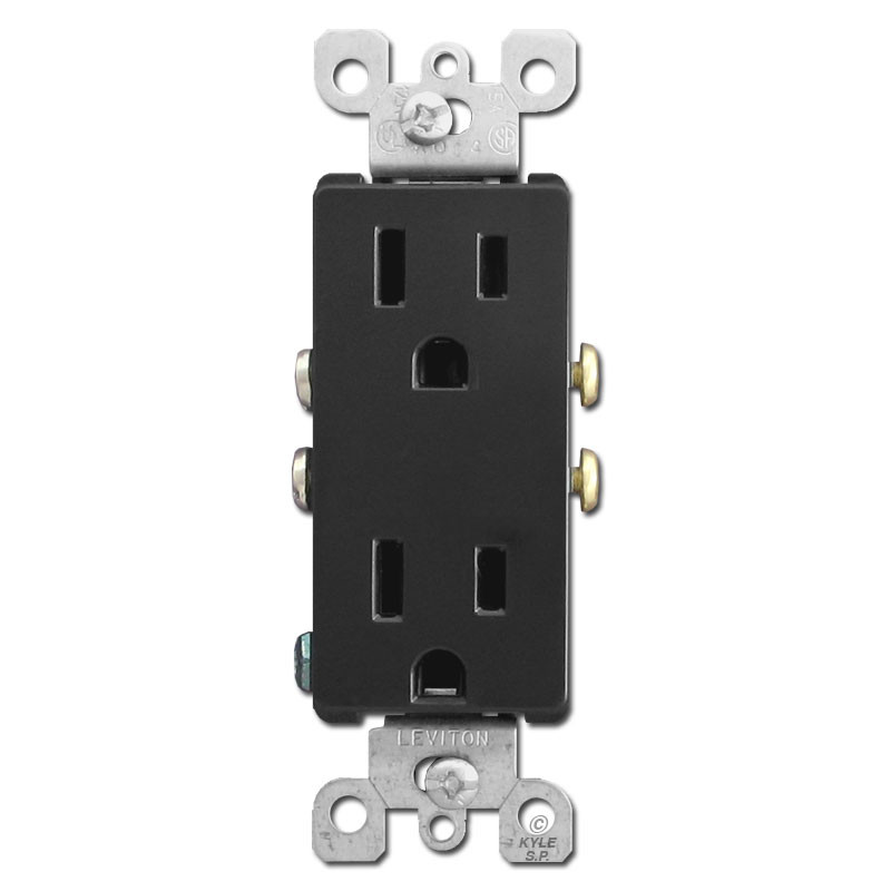Black Electrical Outlets for Wall Switch Outlet Covers