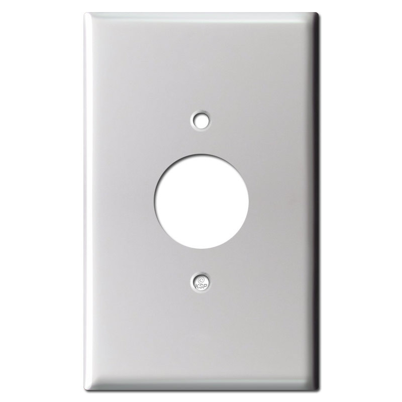 Brushed Aluminum Receptacle Wall Cover Plates