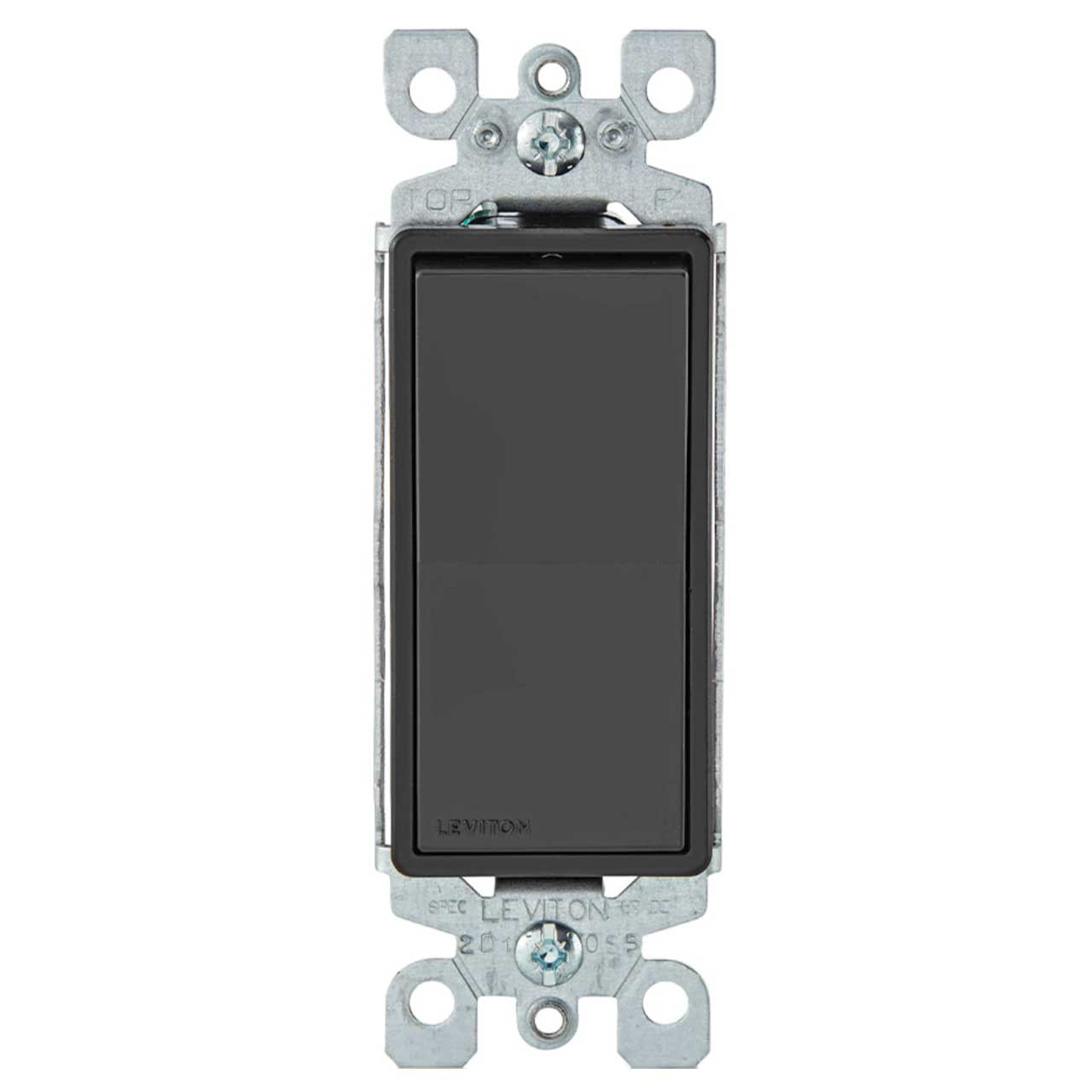 Black Decora Rocker Switches for Electrical Light Plates