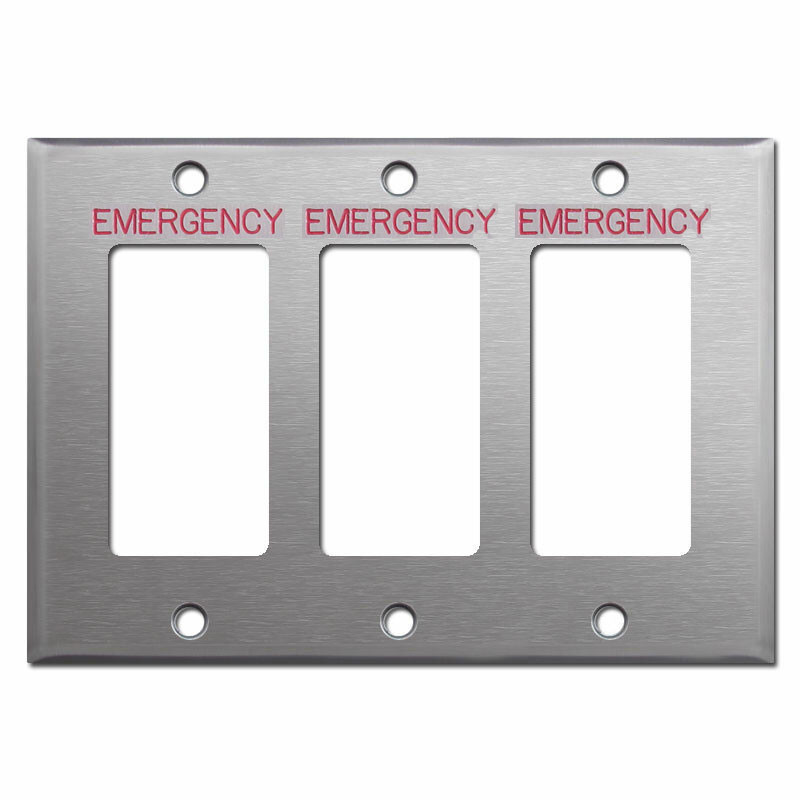 Emergency Switch Plate, Red Gas & Oil Burner Cover, GFCI Outlet Plates