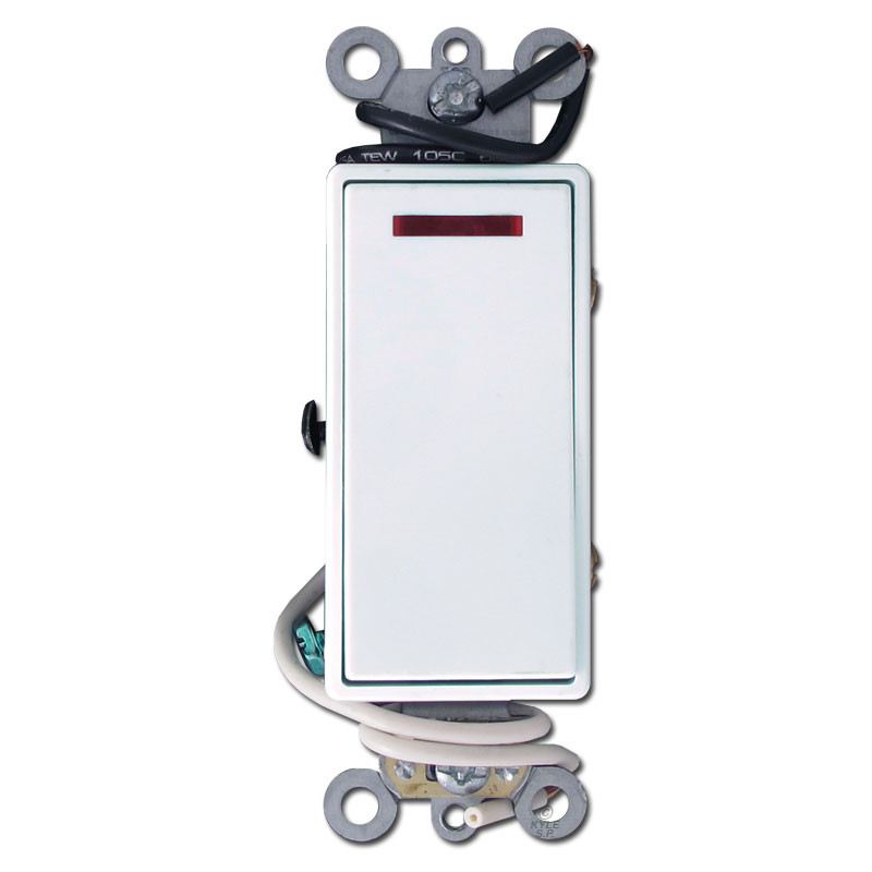 Pilot Light Switch - Toggle Illuminated When On - P&S PS15AC1-XPL