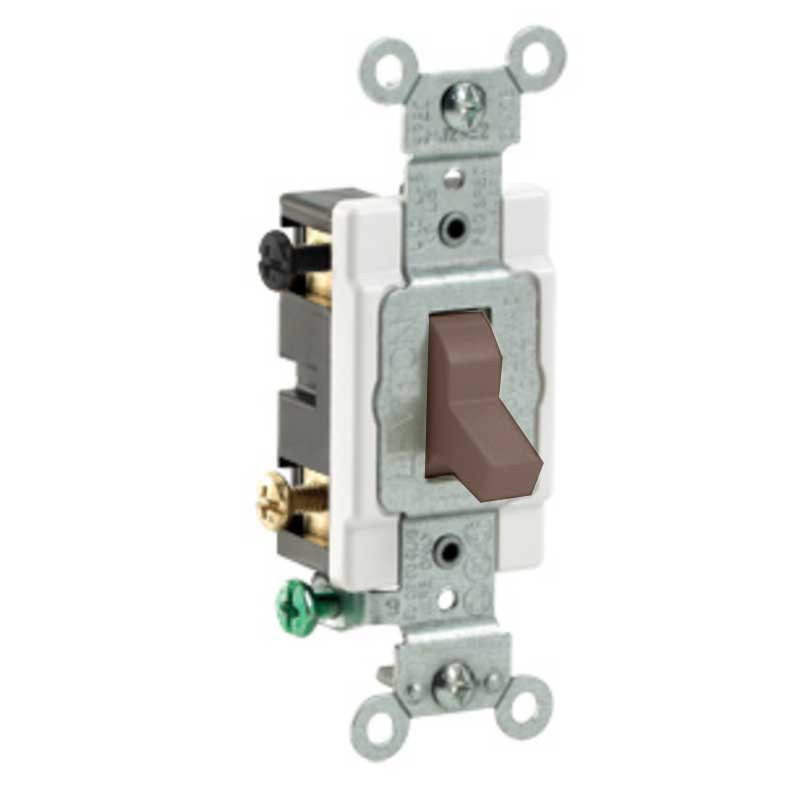 Brown Light Switches for Toggle Electrical Wall Plate Covers