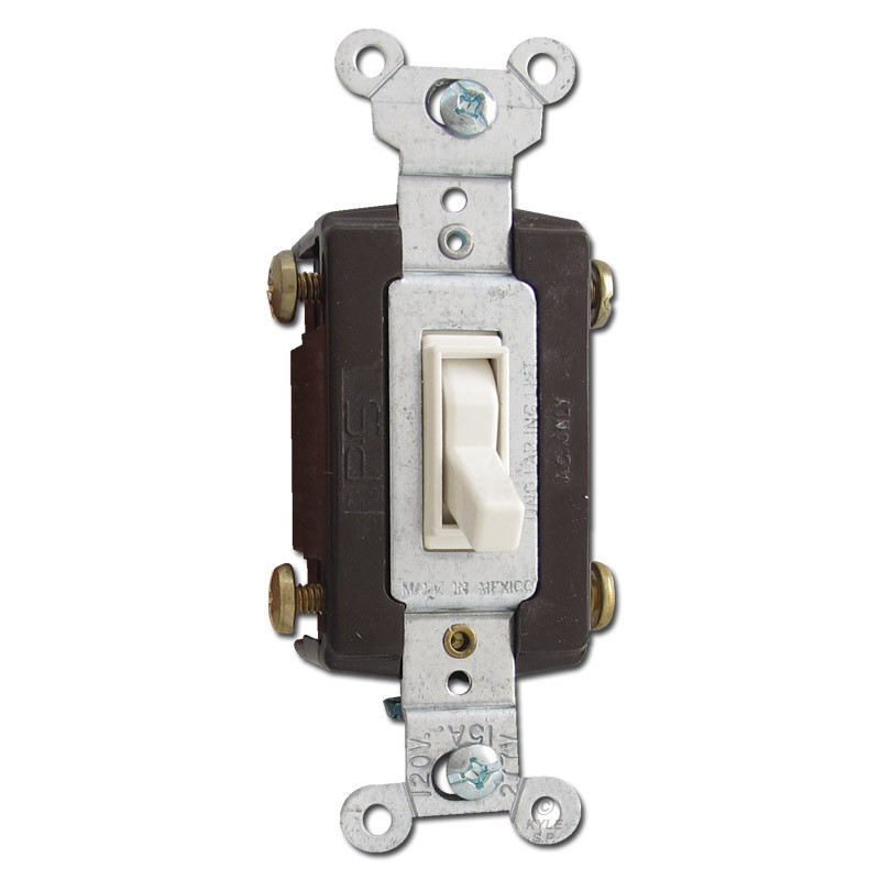 Light Almond 15 Amp Toggle Switches | Kyle Switch Plates