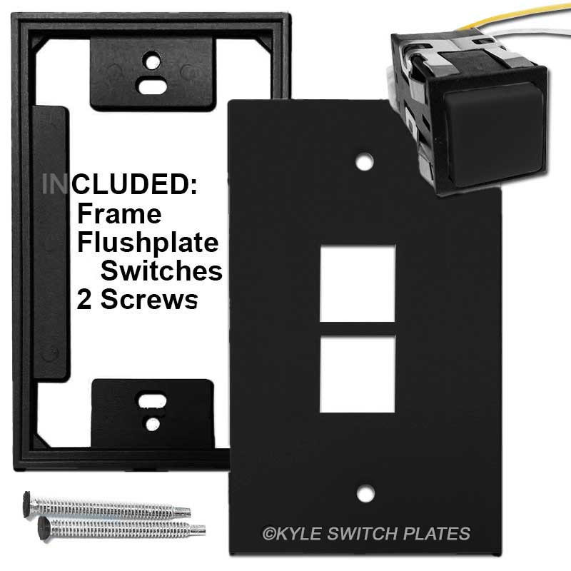 Touch-Plate Industrial Low Volt 2-Momentary Switch Unit