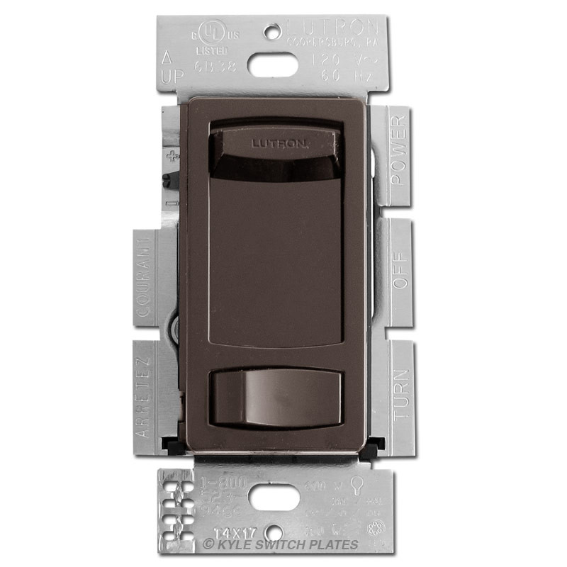 Brown Lutron Skylark Dimmable Decorator Switch for LED CFL Light Bulbs