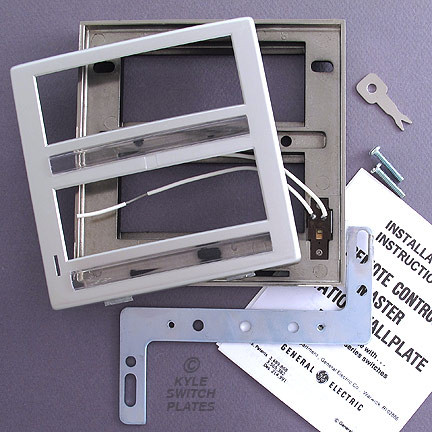 GE Low Voltage 8 Switch Master Selector Plate