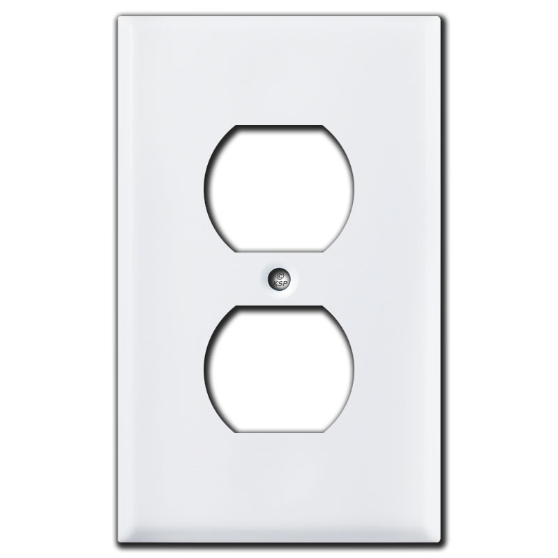 White Outlet Covers - 50 Single & Duplex Outlet Receptacle Plates