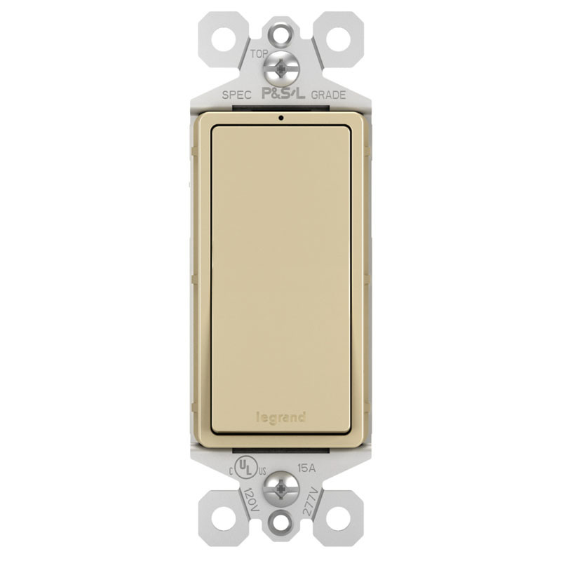 Ivory Lighted 15A Rocker Switches | Kyle Switch Plates