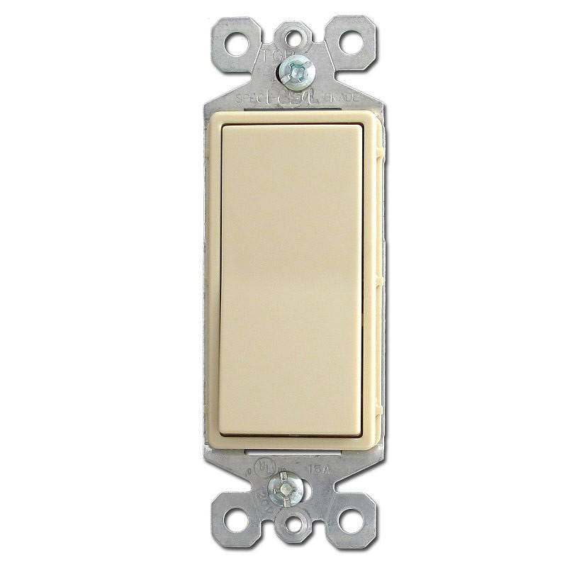 Ivory 3 Way Lighted Rocker Switches | Kyle Switch Plates