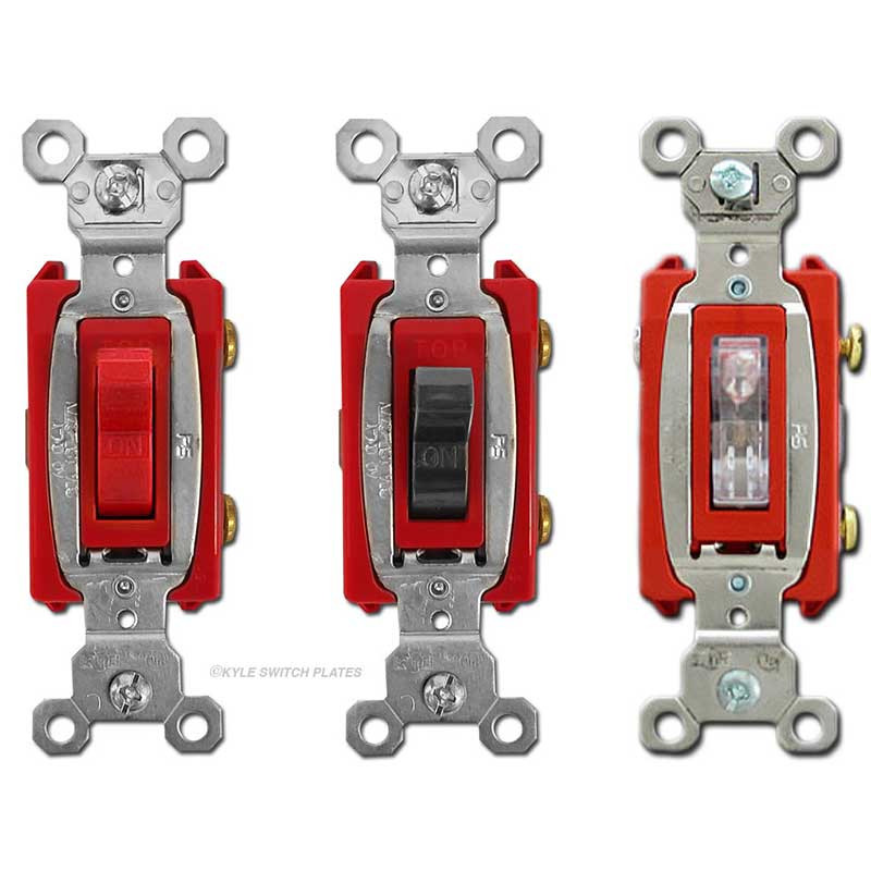 Toggle Light Switches & Dimmers for Wall Switch Plates - All Colors