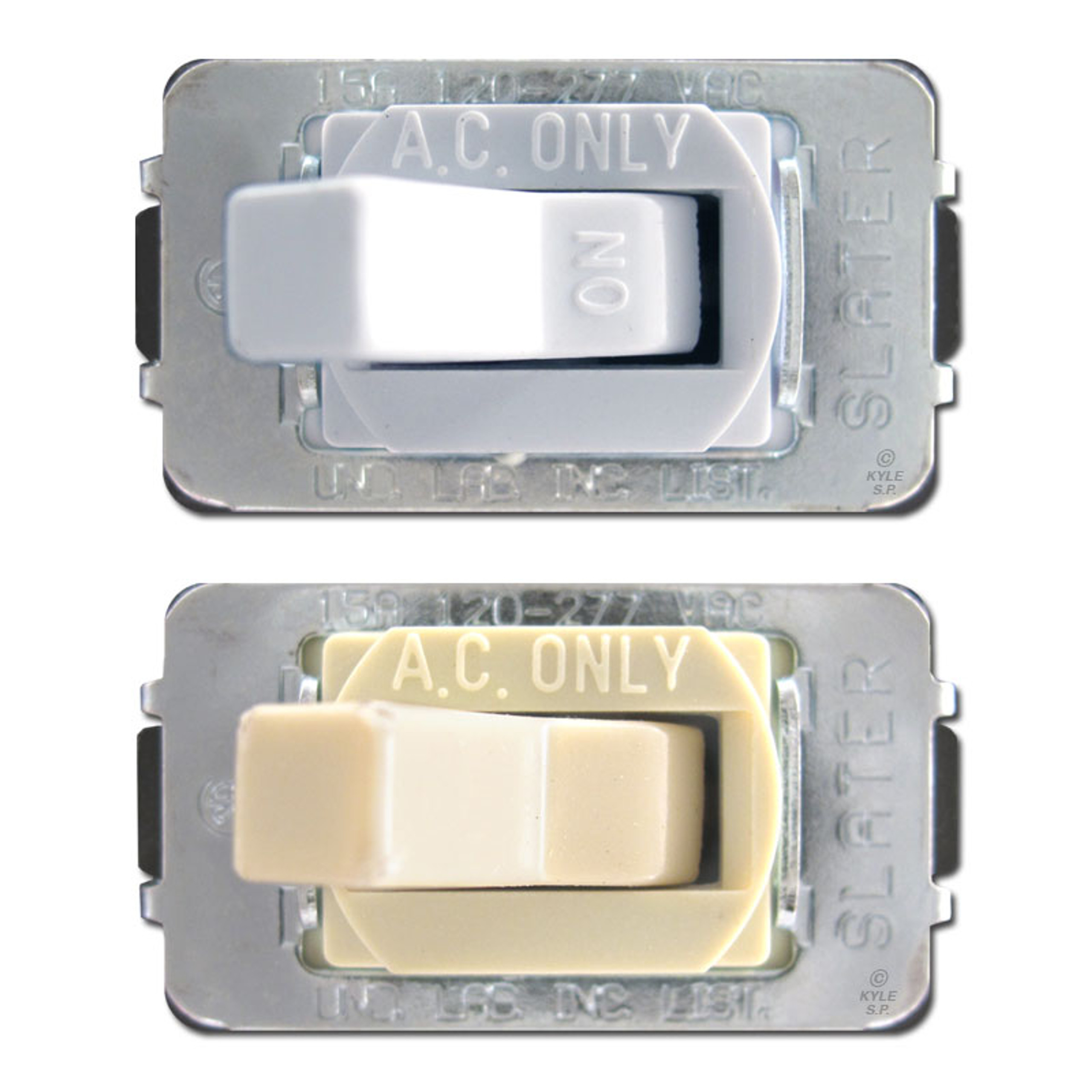 3 Despard Switch Plate Covers Triple Toggle Horizontal