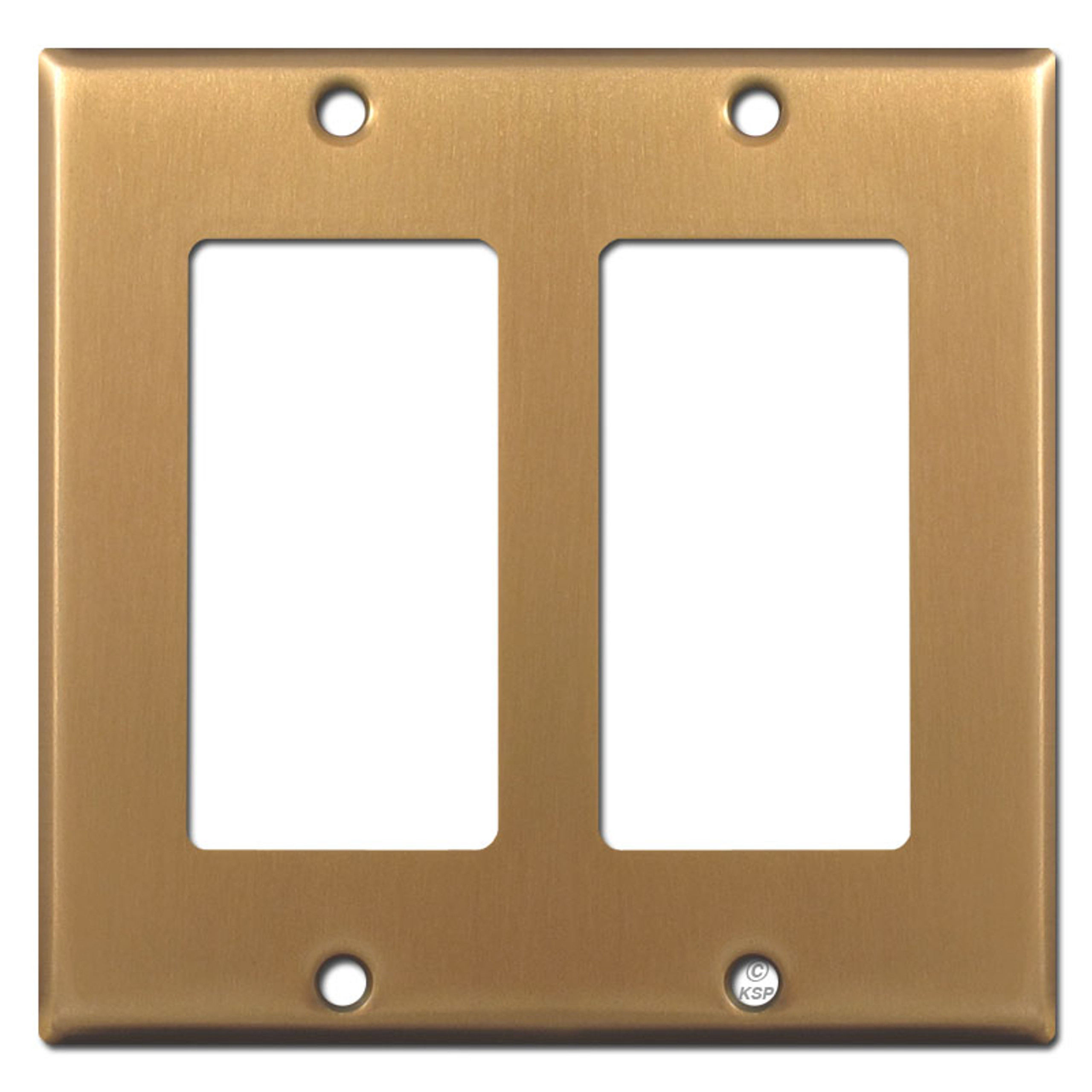2 Decora Switch Plate Covers Satin Bronze