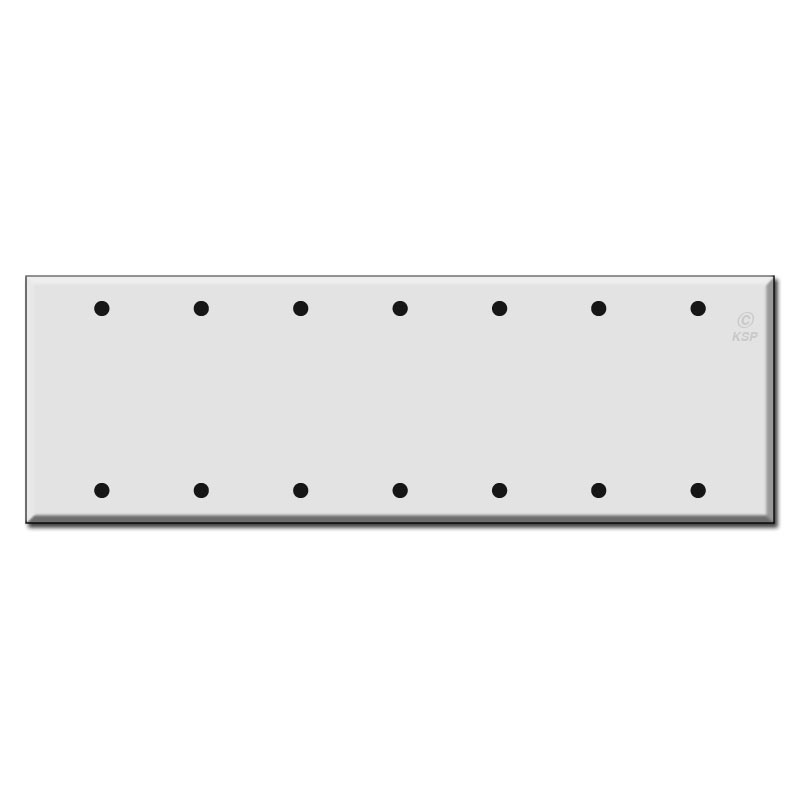 Seven Gang 7 Blank Wall Switch Plates | Kyle Switch Plates