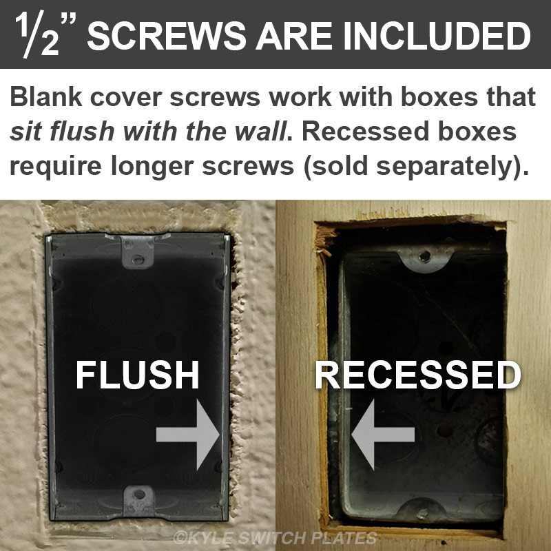 Narrow 1.5'' Wide Blank Switch Plates | Kyle Switch Plates