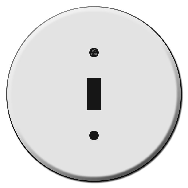 Round Decora Rocker or Ground Fault Outlet Wall Switch Plates
