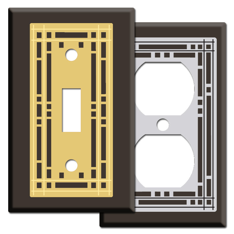 Mission Style Switch Plates & Outlet Covers Made in USA in 100 Sizes