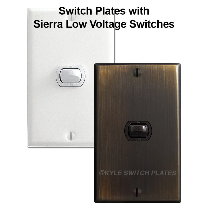 1 Sierra Trigger Switch Low Voltage Wall Plate Covers