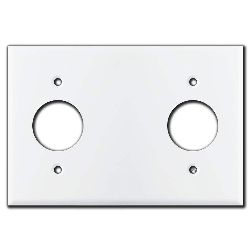 3 Gang Two 20A Power Outlet Cover Plates for 1.62'' Receptacles