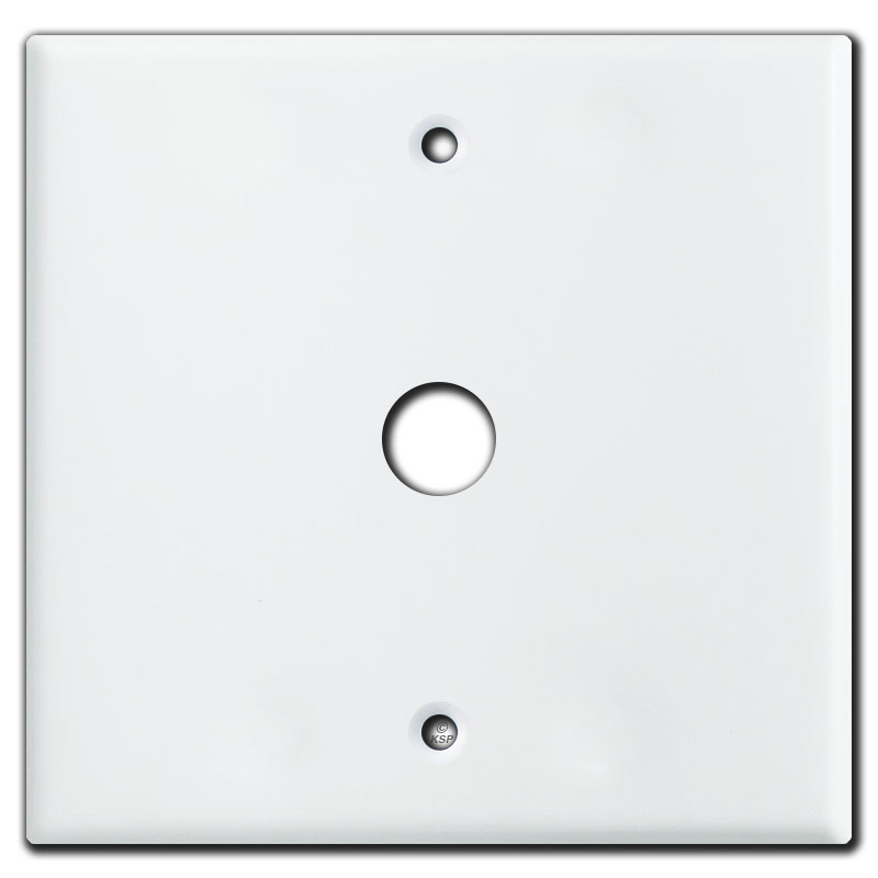 White Phone and Cable Jack Wall Switch Plates