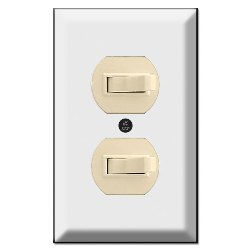 Horizontal Flip Toggle Light Switch Wall Plates