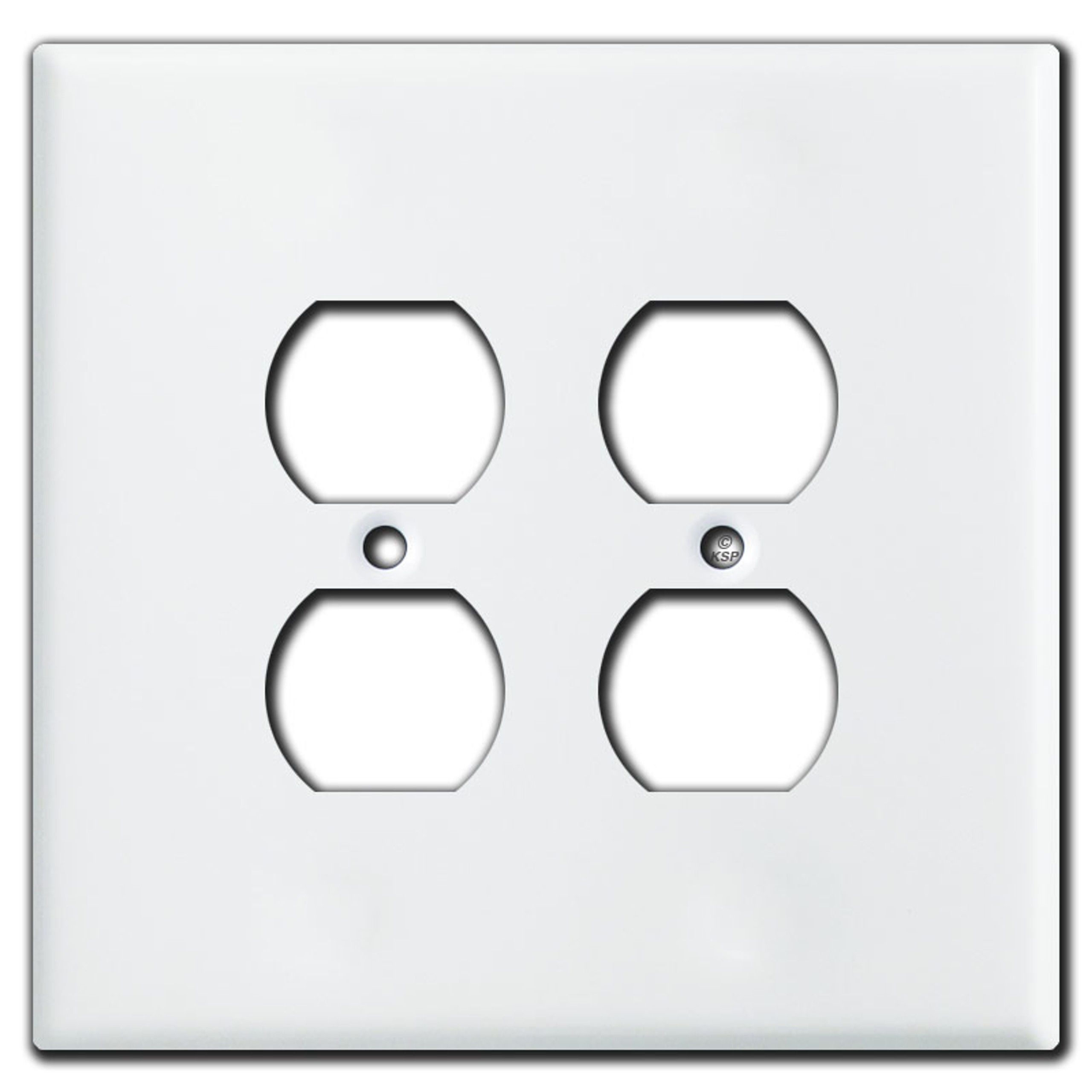 Oversized 2 Duplex Outlet Switch Cover Plates For 4 Plugs Red