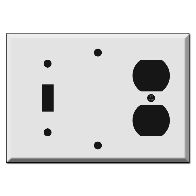 Blank - Outlet - Blank Combo Switch Plate | Kyle Switch Plates