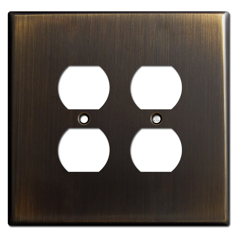 Oil Rubbed Bronze Receptacle Wall Plate Covers