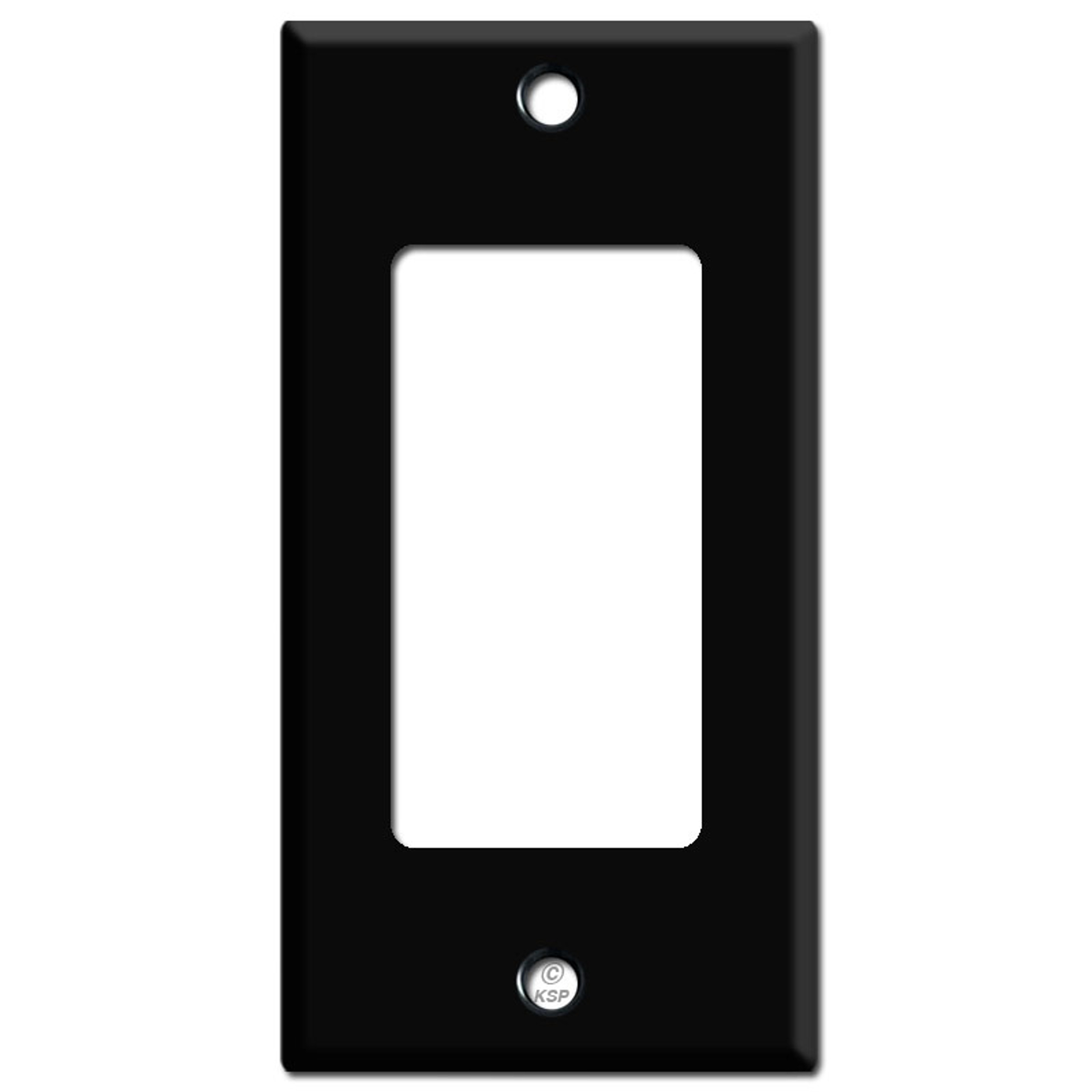 Narrow 2 Inch Gfi Decora Rocker Switch Faceplates Black