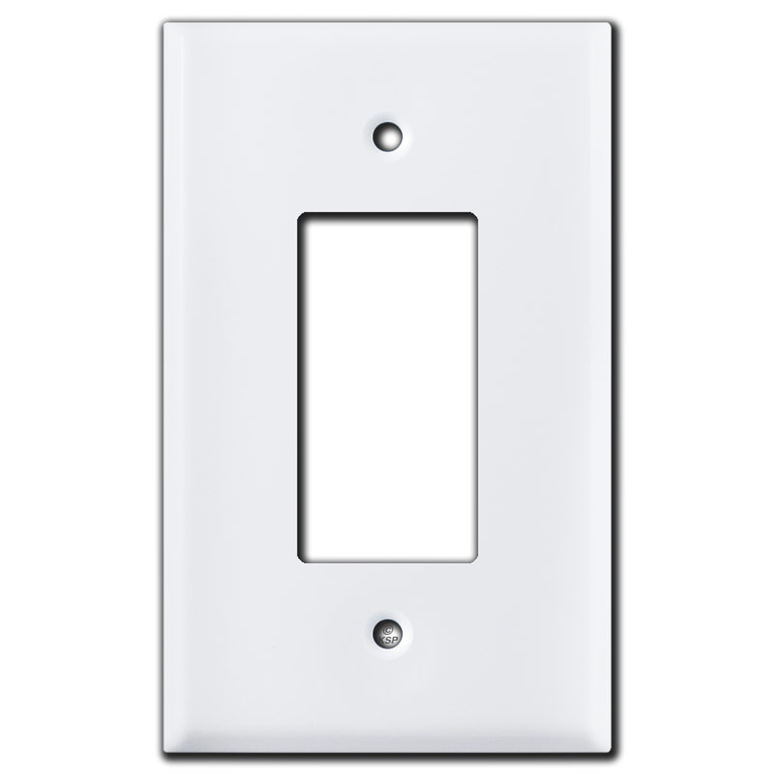 1 Rocker Switch Plate White Kyle Switch Plates