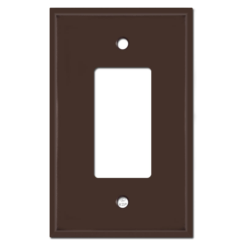 Brown Jumbo Switch Plates and Outlet Covers