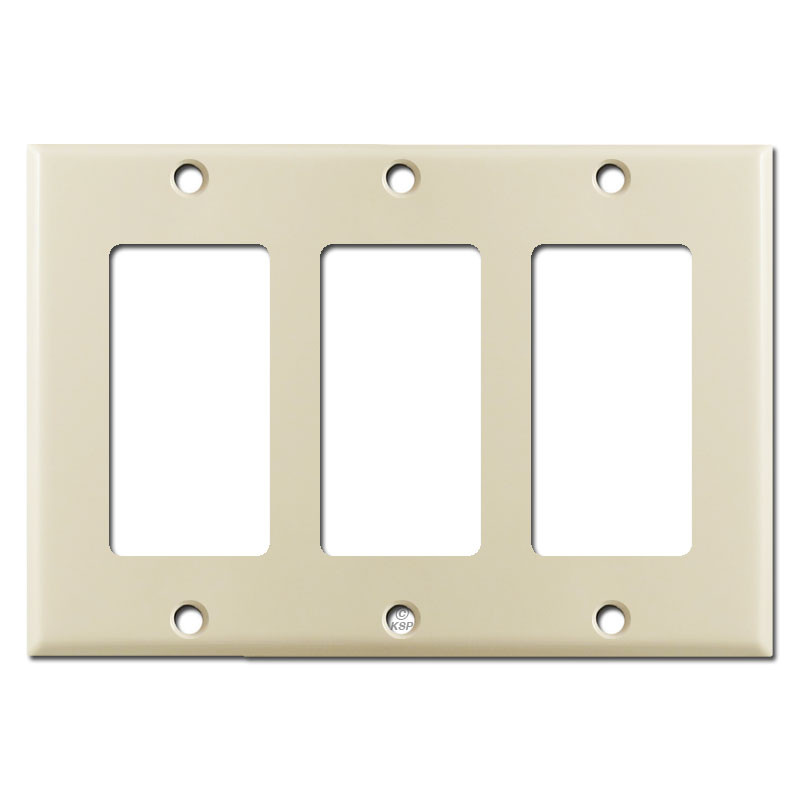 Ivory Decora GFCI Rocker Wall Plate Covers
