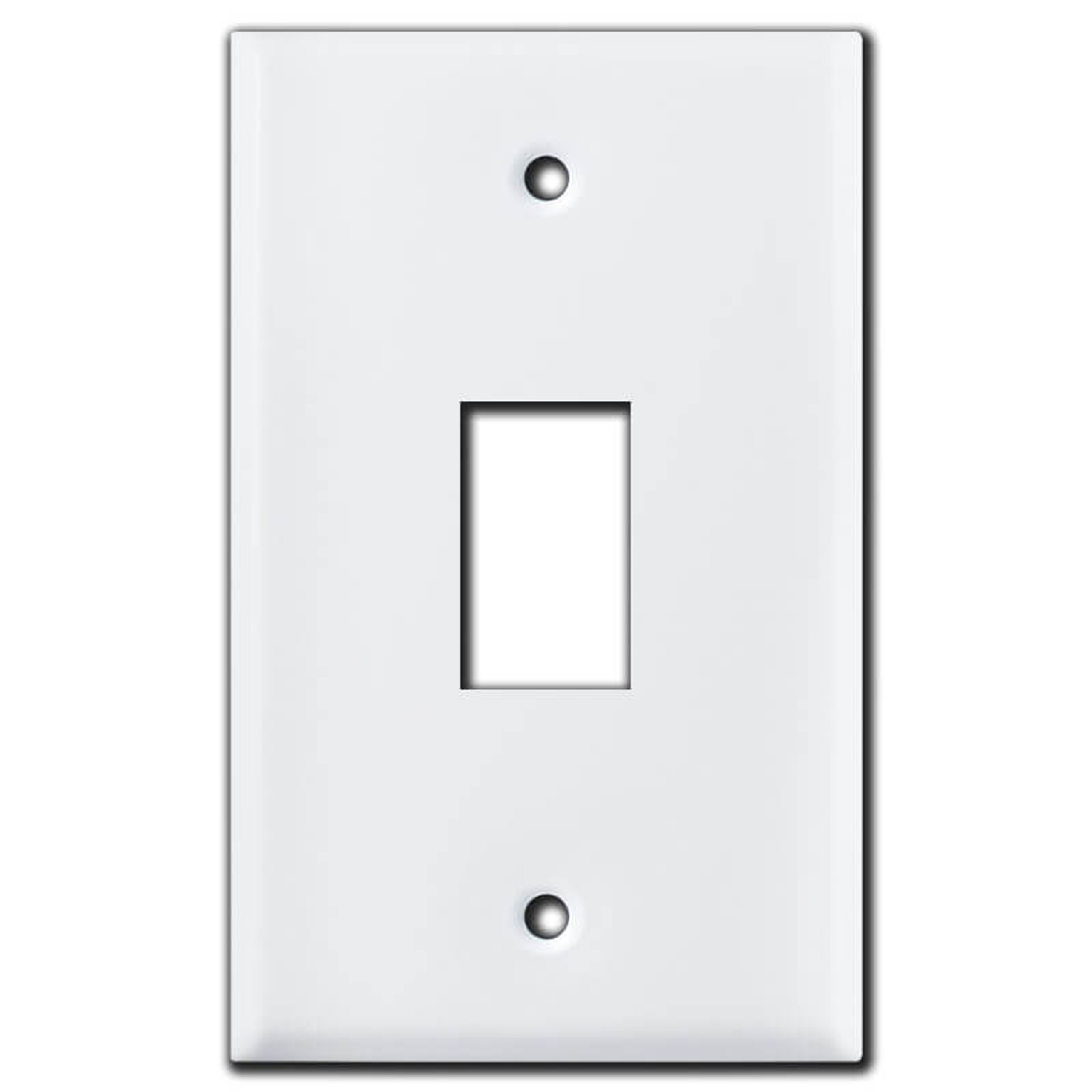 New Style Vertical 1 Ge Low Voltage Switch Plate Covers White