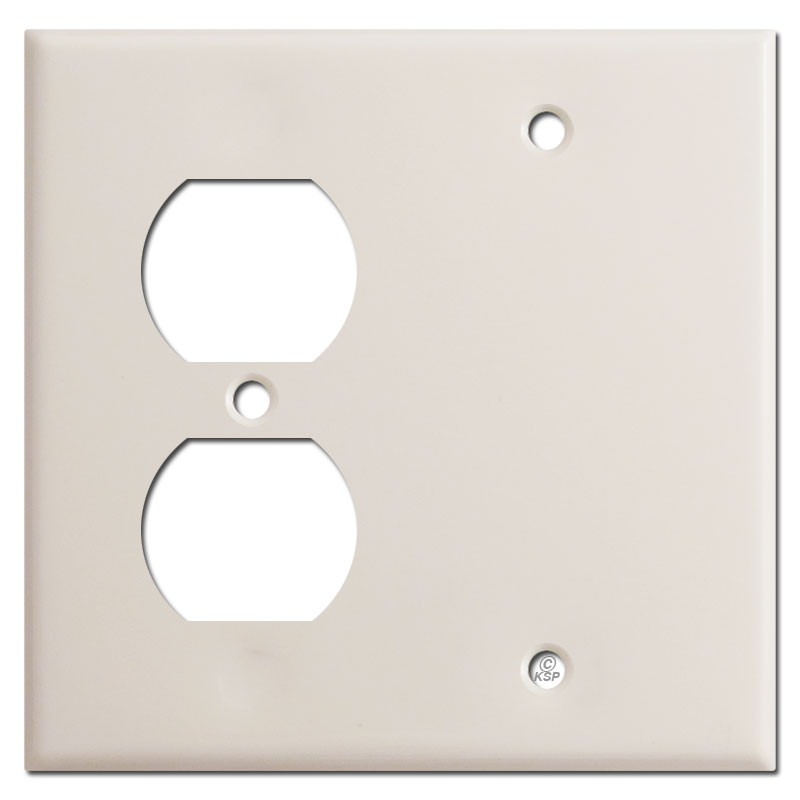 Light Almond Receptacle Wall Plates