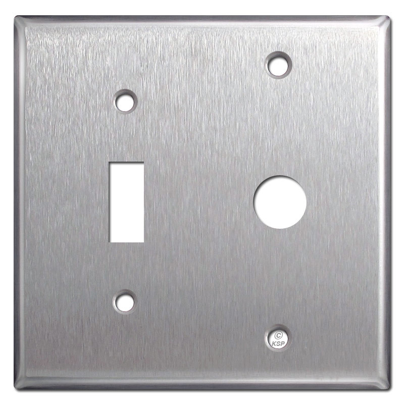 1 Phone Jack Wall Plates - Satin Stainless Steel