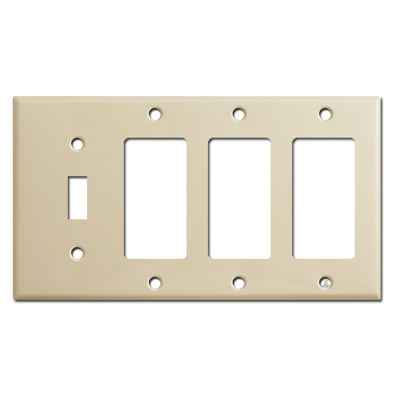 Oversized 1 Toggle 3 Decora Wall Switch Plates
