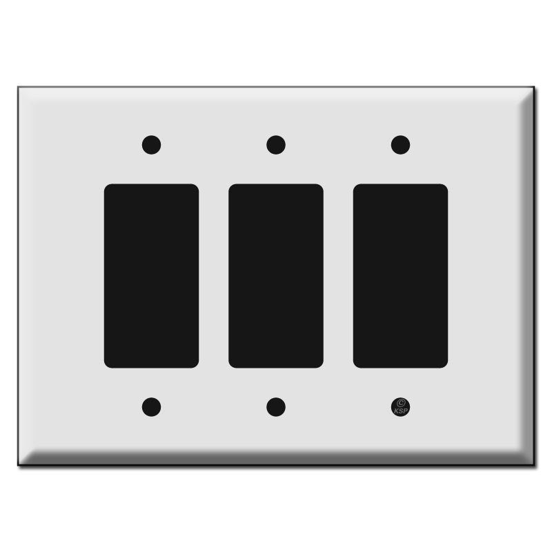 3 GFCI Decora Rocker Switch Plate Covers