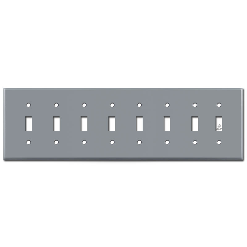 Gray Toggle Switch Plates for Light Switches - Made in USA