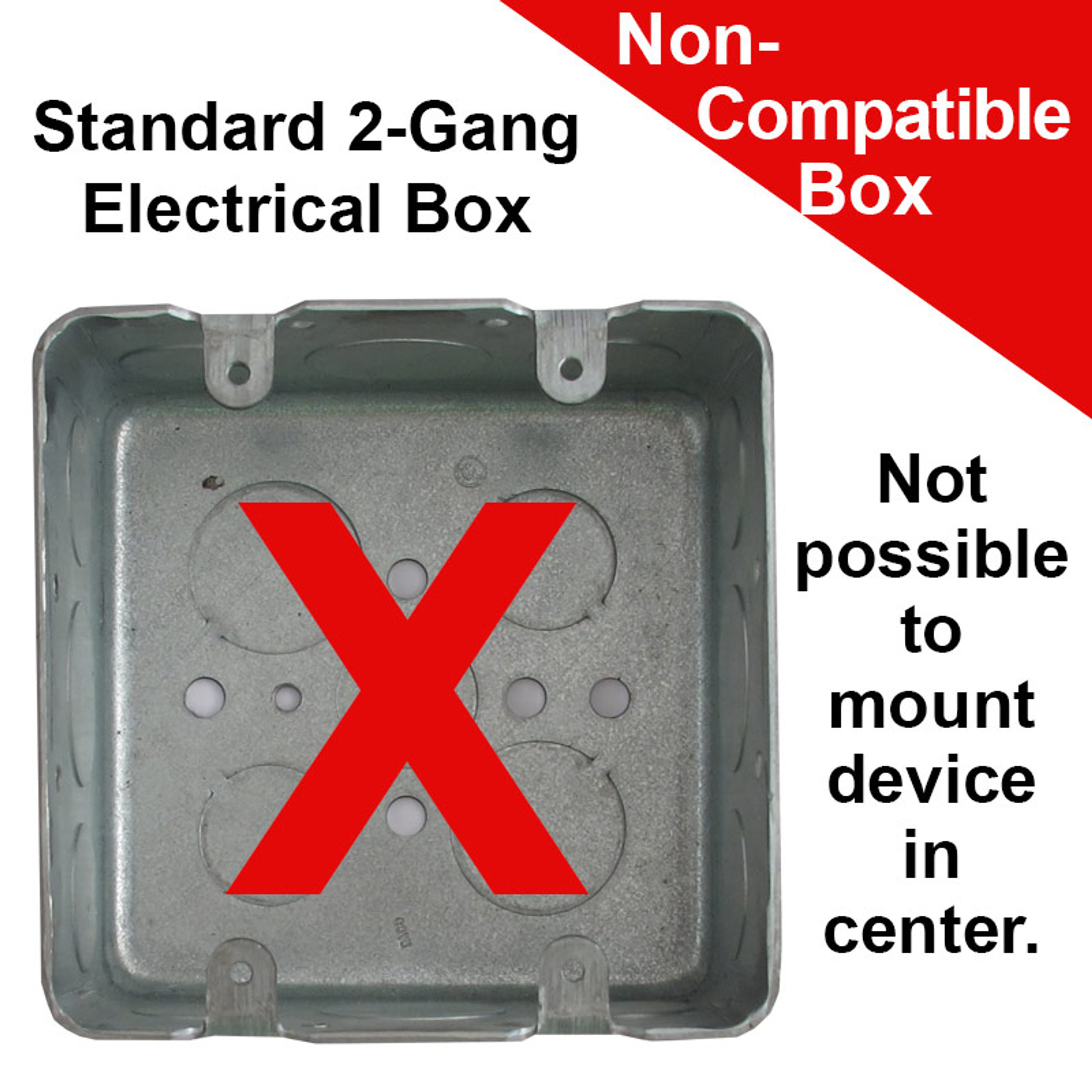 Oversized Double Gang Centered Single Toggle Cover Plates