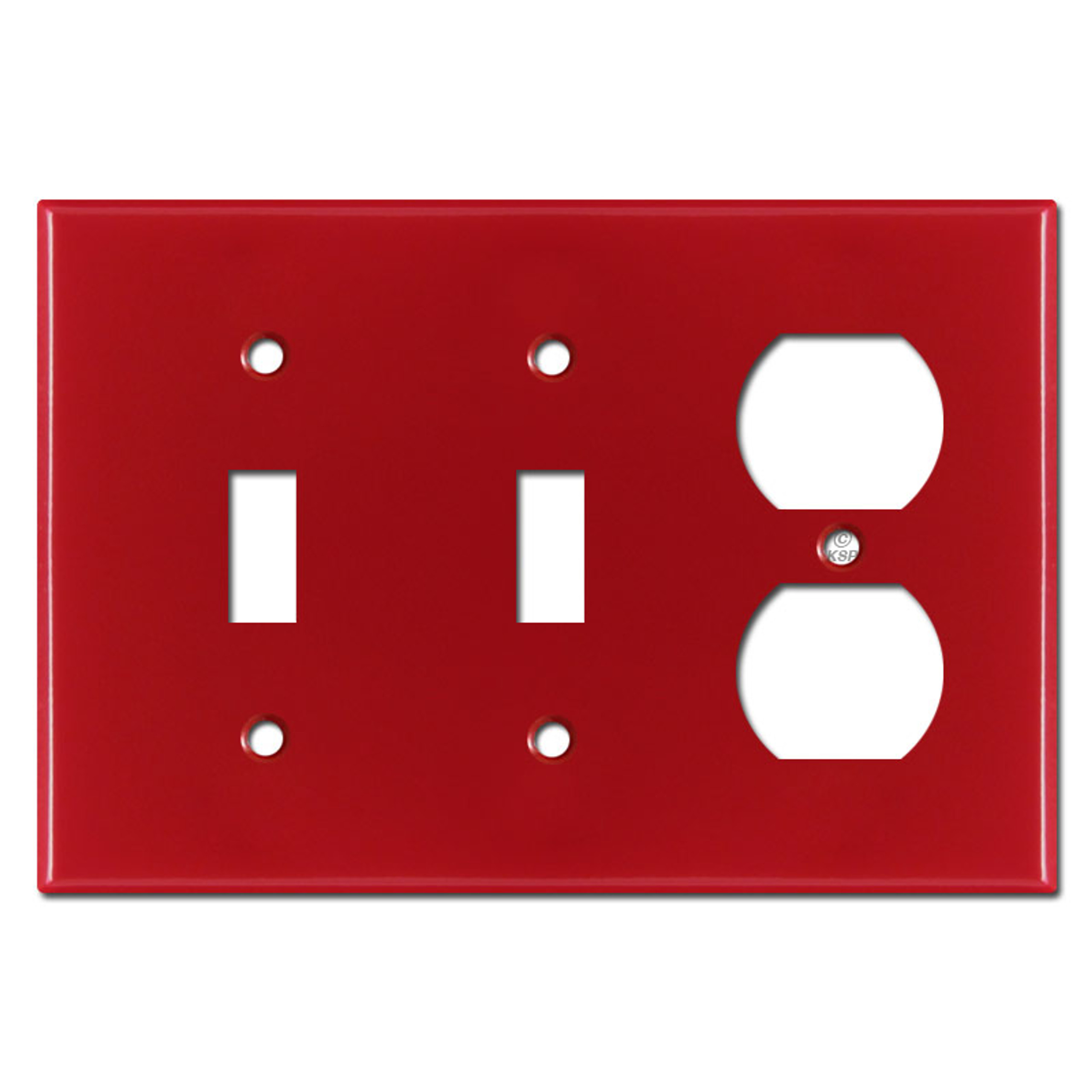 Double Toggle Single Rocker Wall Plate Red Kyle Switch Plates
