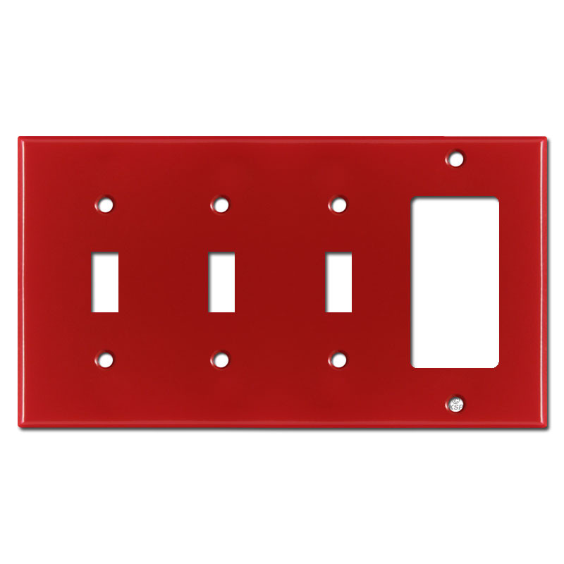 3 Toggle 1 Rocker Switch Plate | Kyle Switch Plates