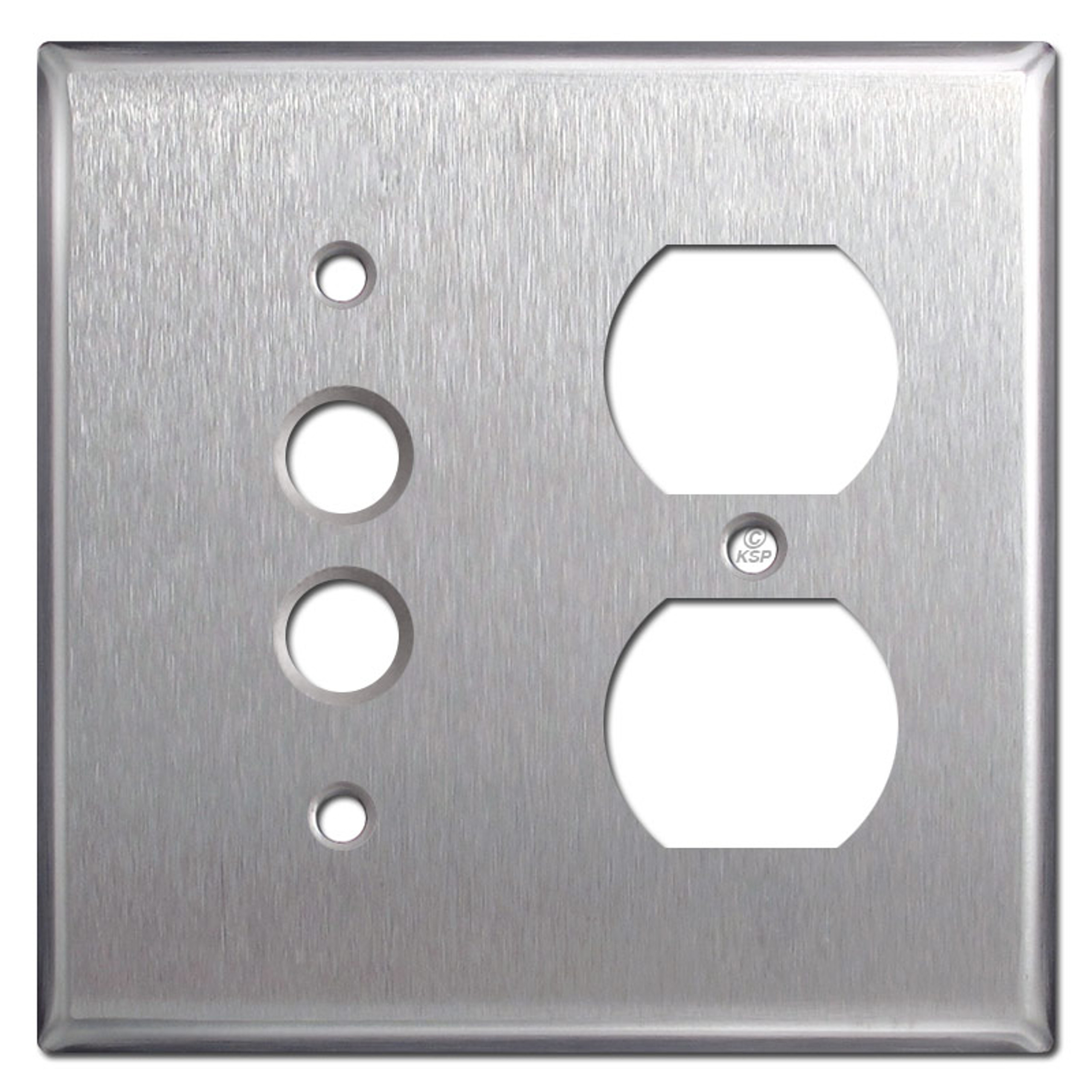 One Decora One Push Button Switch Plate Cover Polished Chrome