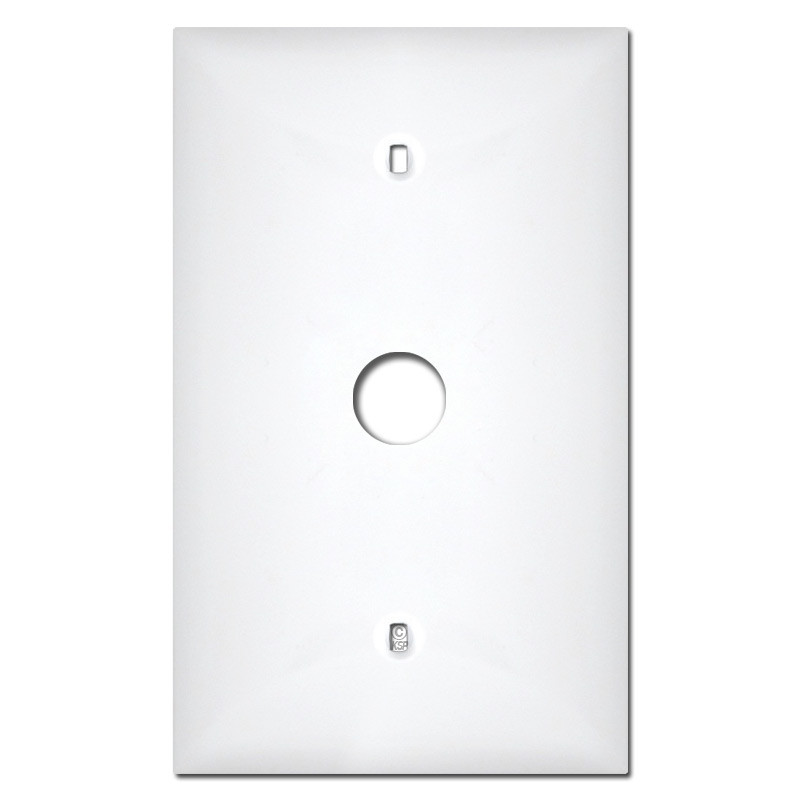 Midway Telephone Cable Plastic Wall Plate Covers - White