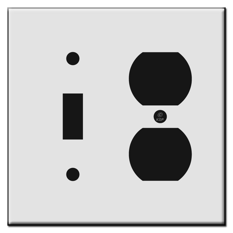 Duplex Outlet / Double Toggle Switch Plastic Wall Plates