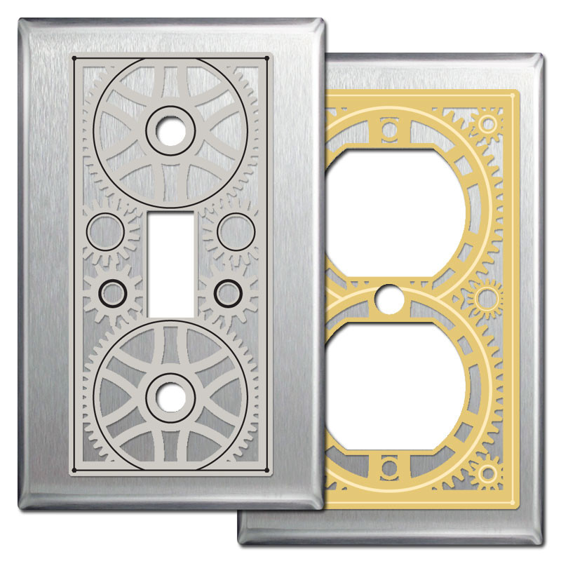 Industrial Engineering Stainless Steel Light Switch Wall Plates