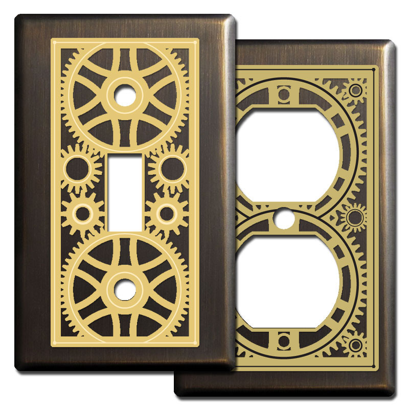 Mechanical Age Light Switch & Outlet Covers - Kyle Design