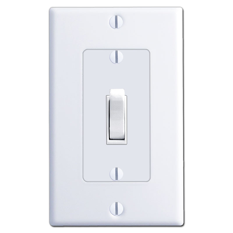 Decora Rocker to Toggle Switch Adapter Insert for Wall Plate