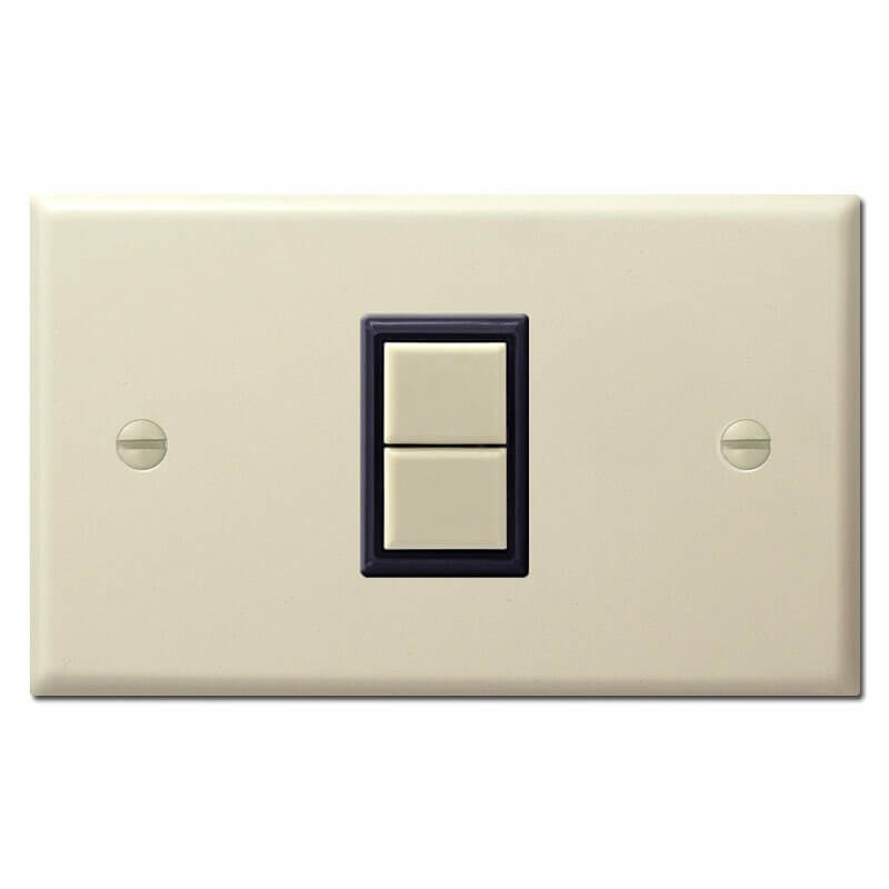 1 GE Low Voltage Wall Switch & Cover Set - Stainless Steel