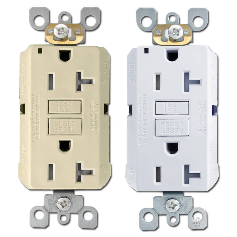 Round 20 Amp Single Receptacle Outlets Pass & Seymour 5361